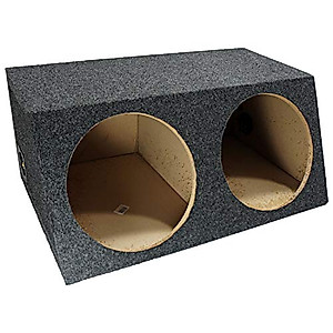 Car Audio Dual 12" Sealed Subwoofer Salnted Hatchback Stereo Sub Box Enclosure