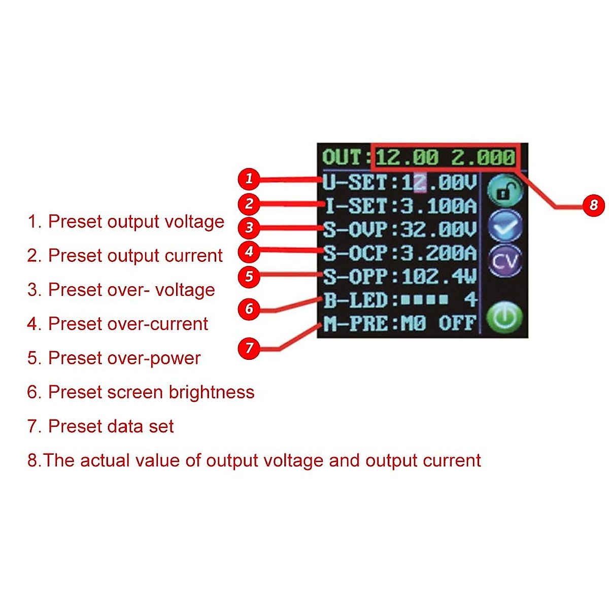 Communication Version Numerical Control Voltage Power Supply Adjustable Volt Transformer Step Down Voltage Converter Power Regulator Panel(DPS5005-USB-BT)