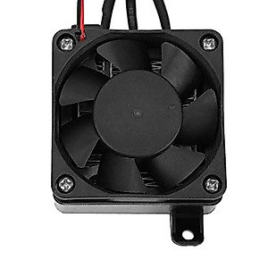110V PTC Thermistor Heater Mini Air Heating Constant Temperature Insulation Energy Saving With Fan Electric Space Heaters(12V/250W)