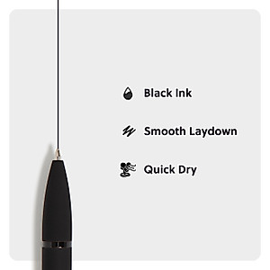 U Brands Soft Touch Midnight Monterey Ballpoint Pens, 1 mm, 4 Count (5136E06-24)