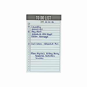 Jot & Mark To Do List 3x5 Inch Vertical Index Cards (Pack of 100)