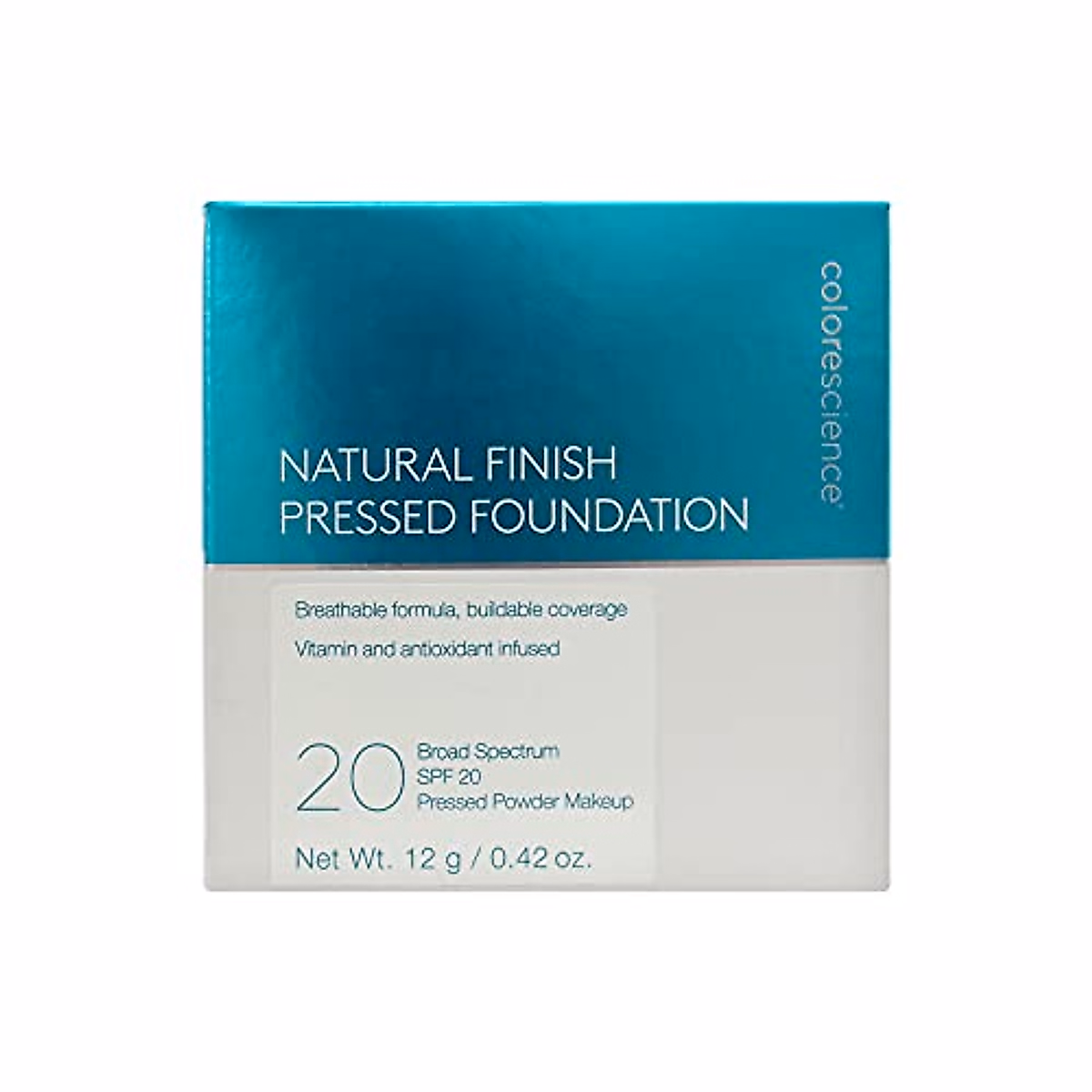 Colorescience Natural Finish Pressed Foundation SPF 20, Medium Sunlight, 0.42 oz