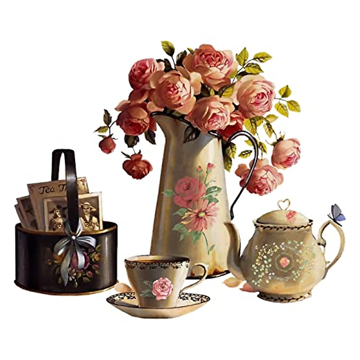 3 Sheets Rub on Transfers for Furniture, Farmhouse Rub on Transfers for Crafts, Furniture Rub on Transfer Stickers for Wood Home Decor Transfers,13.78 * 6.89inches