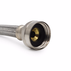 1 Foot Premium Stainless Steel Washing Machine Inlet Hose by Kelaro