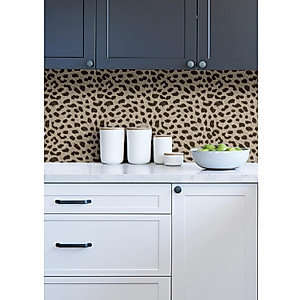 NuWallpaper Tan Spotted Peel & Stick Wallpaper