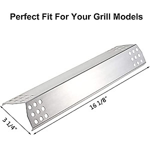 Criditpid Grill Replacement Parts for Kitchenaid 720-0745B 720-0745 720-0733A 720-0745A 720-0733, Grill Burner Heat Plate Shield Igniter Electrode for Jenn-Air 720-0720 Grill Models.