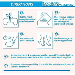 [5PCS Made In Korea] KN FLAX Madforcos Foot moisturizing Mask - Removes Dead Skin for Softer And Smoother Feet - Repairs Rough Heels And Dry Toe Layers - Natural Exfoliation Treatment To Uplift And Rejuvenate Safely