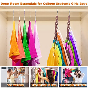 HEYHOUSE Closet Organizers and Storage,College Dorm Room Essentials,Multifunctional Closet Organizer Magic Space Saving Hangers for Wardrobe