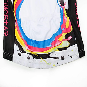 Women Long Sleeve Cycling Jersey MTB Shirts Mountain Bike Tops Bicycle Clothing Wave White XL