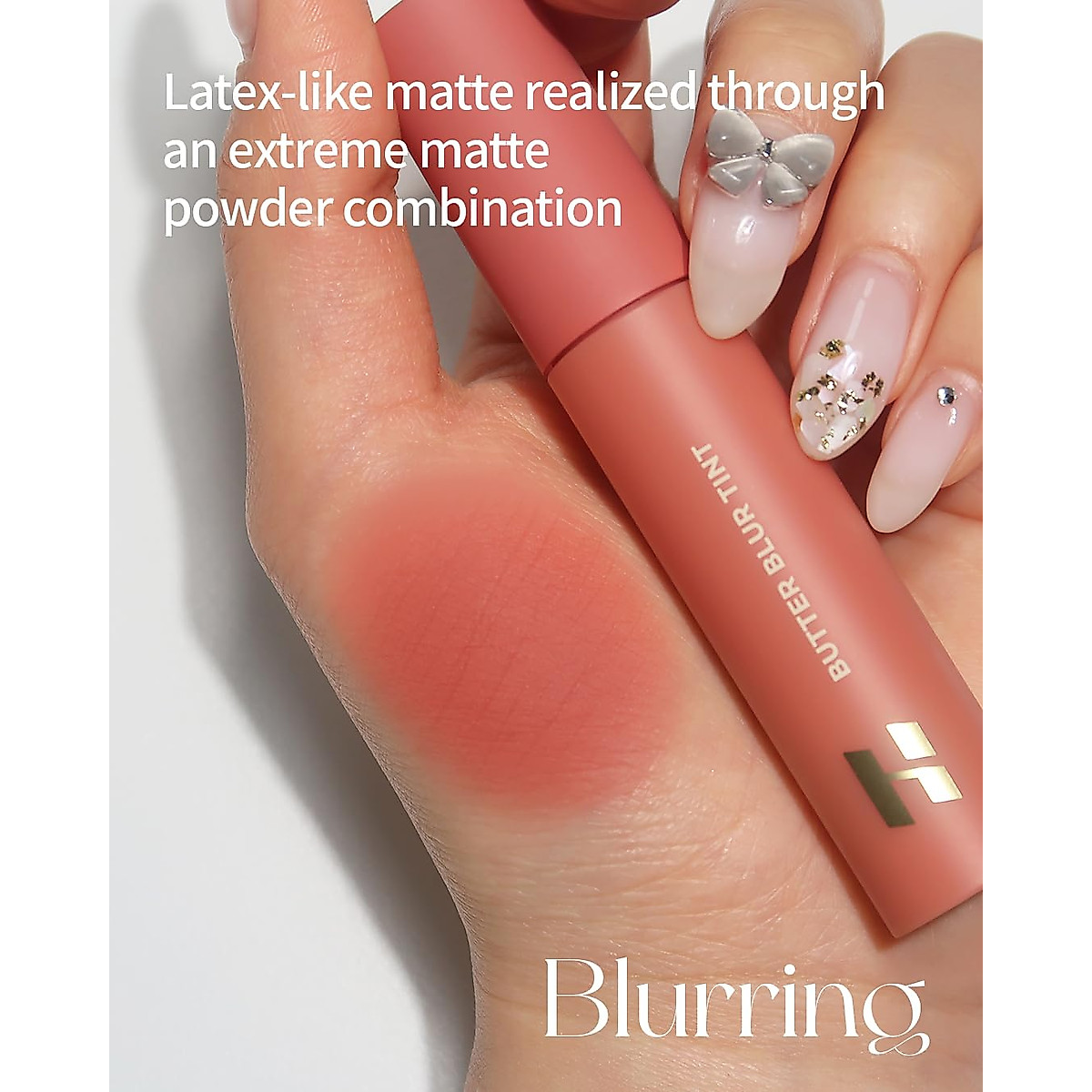 HOLIKA HOLIKA Butter Blur Lip Tint (05 CHILL) - Korean Matte Lip Tint, Lightweight High-Pigmented Lips, Velvety Silky Smooth K-Beauty Lip Makeup, Long Wearing Formula