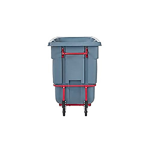 Rubbermaid Brute Tilt Dump Truck/Trash Cart/Garbage Collection/Recycling, 1 Cubic Yard, Standard Duty, 1,250 lbs., Gray, Distribution Centers/Warehouse/Manufacturing/Stadiums