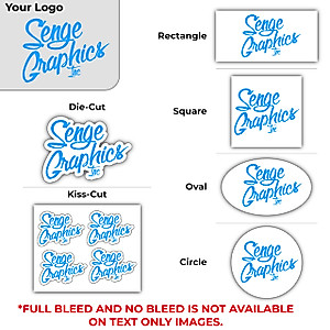 Custom Design Your Own Vinyl Decals Stickers Labels. Upload Your Photo, Text, Logo, or Image. UV Fade Resistant, Dishwasher Safe, Vinyl Has Air Release Adhesive for Bubble Free Installation.