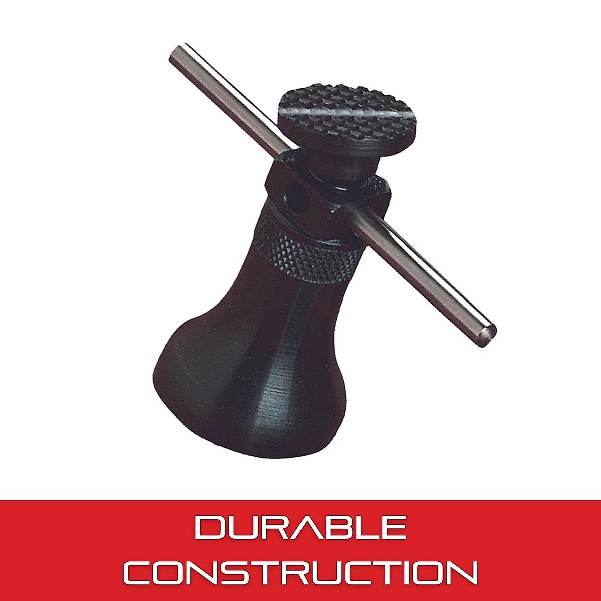 Starrett 190A Little Giant Jack Screw Stand, Low Profile Mount, Stabilizer - Jack Only Without Attachments - 2-1/4-3-3/8 Inch (57-85mm) Range, 1-1/4 Inch (32mm) Base Diameter