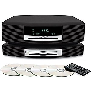 Bose Wave Music System III with Remote Control, 120V AC Power, Graphite Gray Bundle With Bose Wave Multi-CD Changer, Graphite Gray