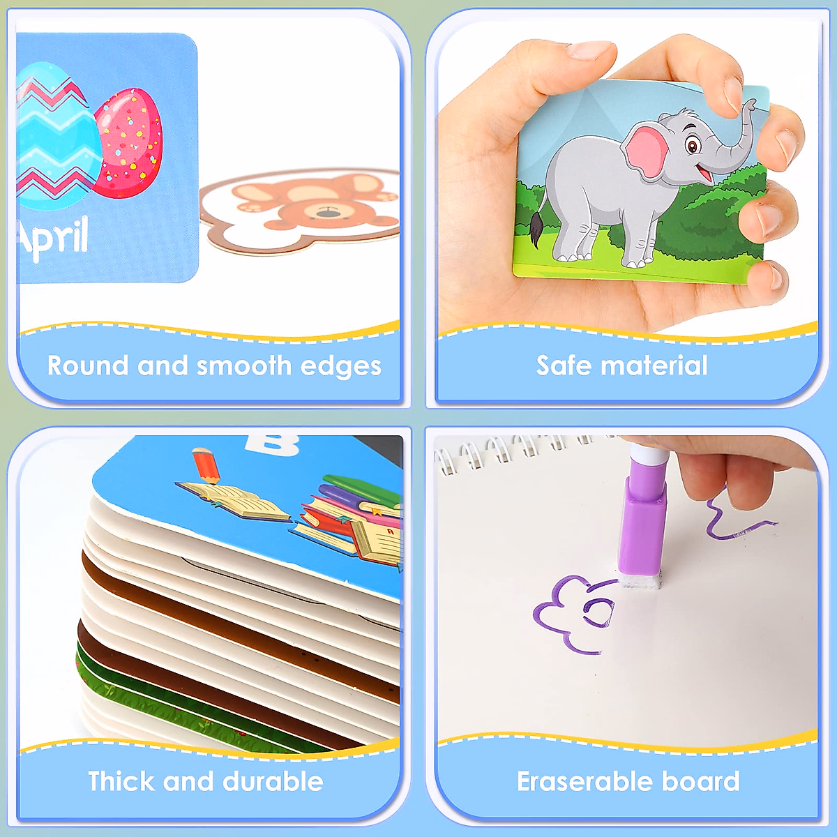 Montessori Busy Book Toddler Toys - Autism Sensory Toys,Newest 21 Themes Preschool Learning Activities Book,Early Educational Quiet Binder Books for Girls Boys Toddlers