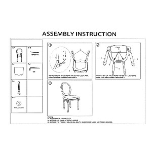 Dining Chair Kitchen Chairs Set of 2 Modern Dining Room Side Chairs Fabric Cushion Seat(Dark Grey)