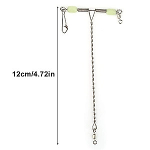 10pcs Stainless Steel Luminescent Beads Balance T Shape Swivel Snap Fishing Connector Tackle,Fishing Swivel, Fishing Swivel, 10pcs Stainless Steel Luminescent Luminescent Beads Fishing Swivel Fi