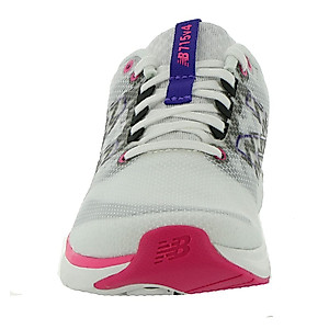New Balance Women's 715 V4 Cross Trainer, White/Pink, 8