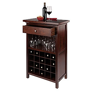 Winsome Wood Chablis Wine Storage, Walnut