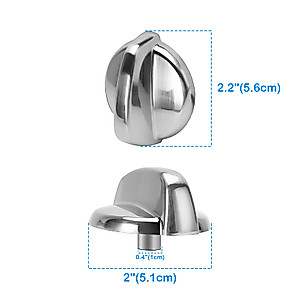 only fire WB03T10325 Burner Control Knobs for General Electric GE Range Stove Knobs Replace 2691864 PS3510510, 5 Pack
