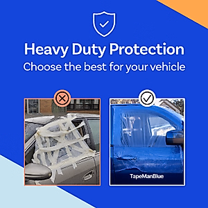 Crash Wrap, 36 inch x 100 feet, Clear Collision Wrap for Damaged Vehicles & Car Windows, Removes Cleanly, Made in America