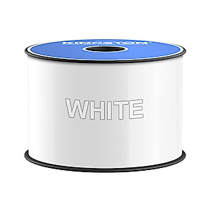 Premium Vinyl Label Tape for DuraLabel, LabelTac, VnM SignMaker, SafetyPro, Viscom and Others, White, 3" x 150'