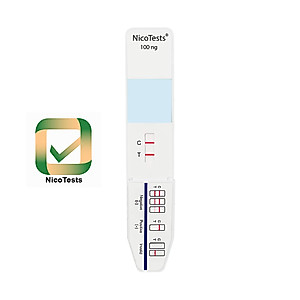 Saliva Nicotine Smoking 30 ng Test 5-Pack by NicoTests®