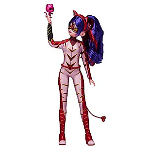 Miraculous Ladybug and Cat Noir Toys Fashion Doll | Articulated 26cm Doll with Accessories Kwami | Purple Tigress Figurine | Bandai Dolls