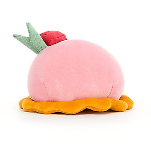 Jellycat Pretty Patisserie Dome Framboise Stuffed Toy, 4 inches | Pastry Plush | Great Gift Idea