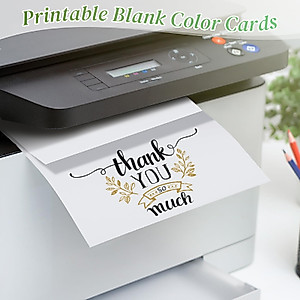 Yeaqee 200 Pack Blank Cards with Envelopes and Stickers Thank You Note Cards Self Adhesive Envelopes Blank Greeting Cards Small Envelopes for Kids Stationary Set Card Making (White)