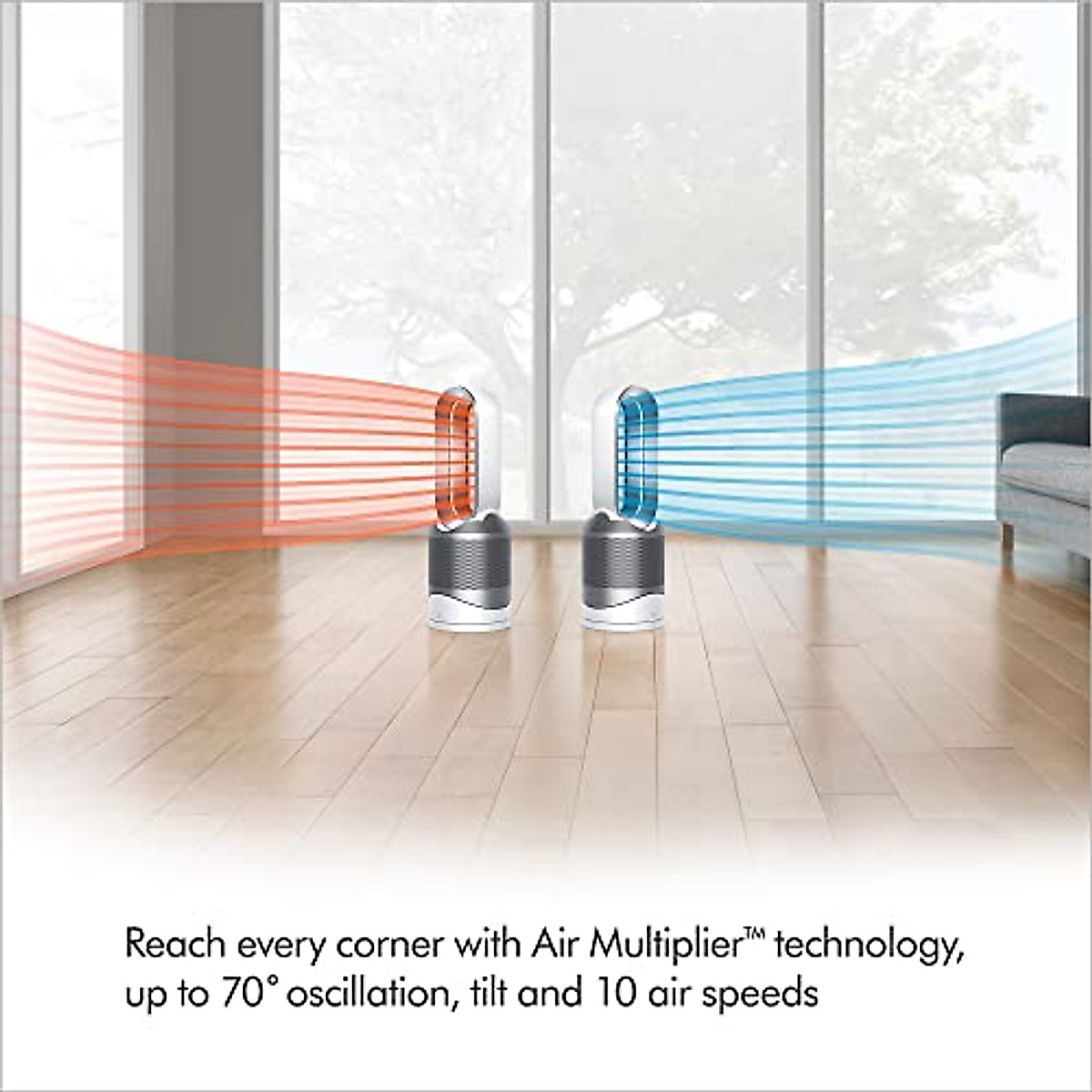 Dyson Pure Hot+Cool™ HP01 Air Purifier, Heater & Fan - Black/Nickel