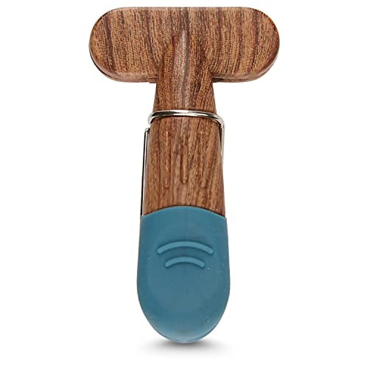 Phantom Chef Set of 5 Bag Clips | Durable, Long-Lasting, Soft Touch, Kid-Friendly Seal Grips | Food Chip Bag Clips for Food Storage | Reusable | Zero Waste Kitchen Clips | T Shape Clip (Navy)