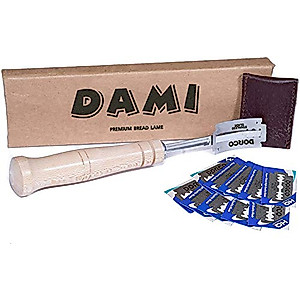 Bread Lame Dough Scoring Tool - Slashing Knife with 10 Razor Sharp Blades Sets and Leather Cover