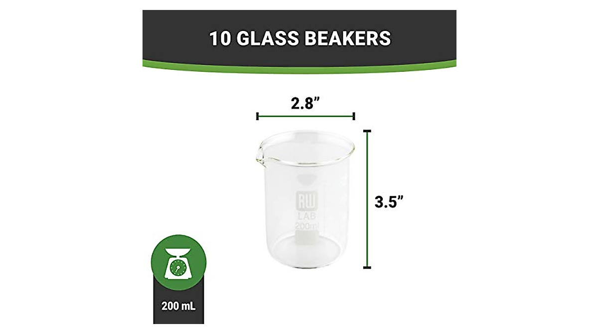 Shop 10 Dishwasher Safe 200ml Cocktail Mixing Beakers