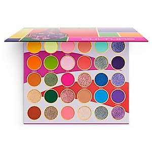 Juvia's Place Culture - Yellow, Greens, Purple, Chromatic, Eyeshadow Palette, Professional Eye Makeup, Pigmented Eyeshadow Palette, Makeup Palette for Eye Color & Shine, Pressed Eyeshadow Cosmetics