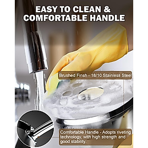 Cooks Standard Saucepan with Lid 18/10 Stainless Steel, 2-Quart Professional Sauce pot Mini Milk Pan, Oven Safe 500℉, Compatible with All Stovetops