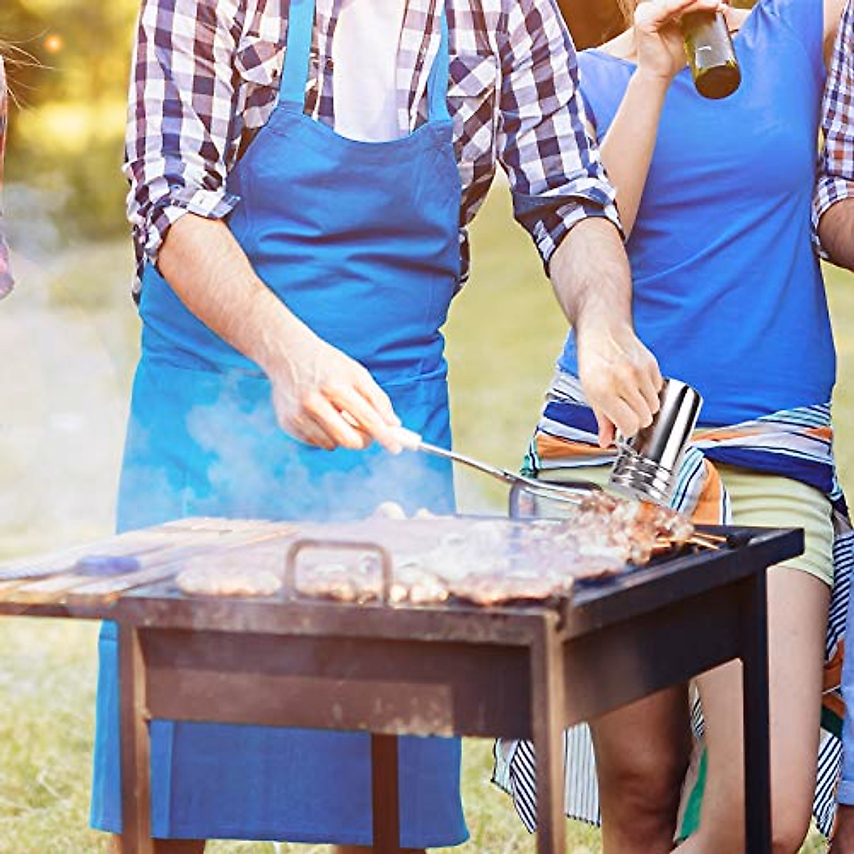 Accmor 2pcs Salt and Pepper Shakers with Adjustable Pour Holes,Pepper Spice Shakers,Stainless Steel Seasoning Shakers for Salt Pepper Cinnamon Powder Sugar