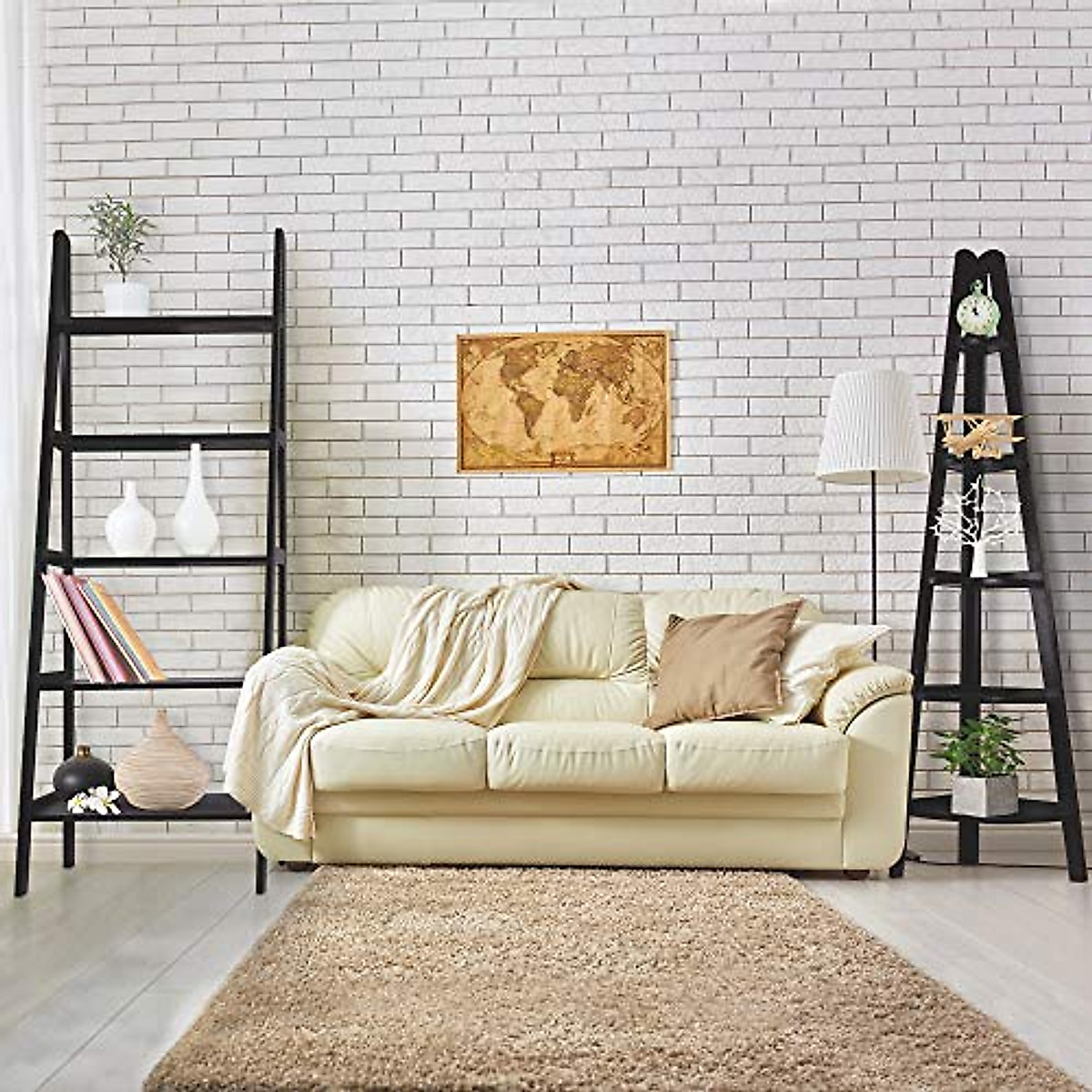 Casual Home 5-Shelf Corner Ladder Bookcase, Espresso