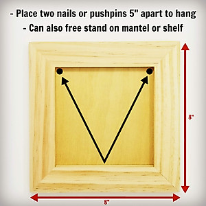 Florida Wall Decor - 8"x8" Decorative State Map Silhouette Wood Sign - Rustic Home State Pride Gifts and Decorations