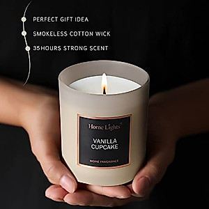 Scented Jar Candle with Favorite Natural Fragrances - Quality Soy Wax, Smokeless Cotton Wick, Long Lasting 35 Hour Burn. Includes Luxury Lid in Gift Pack