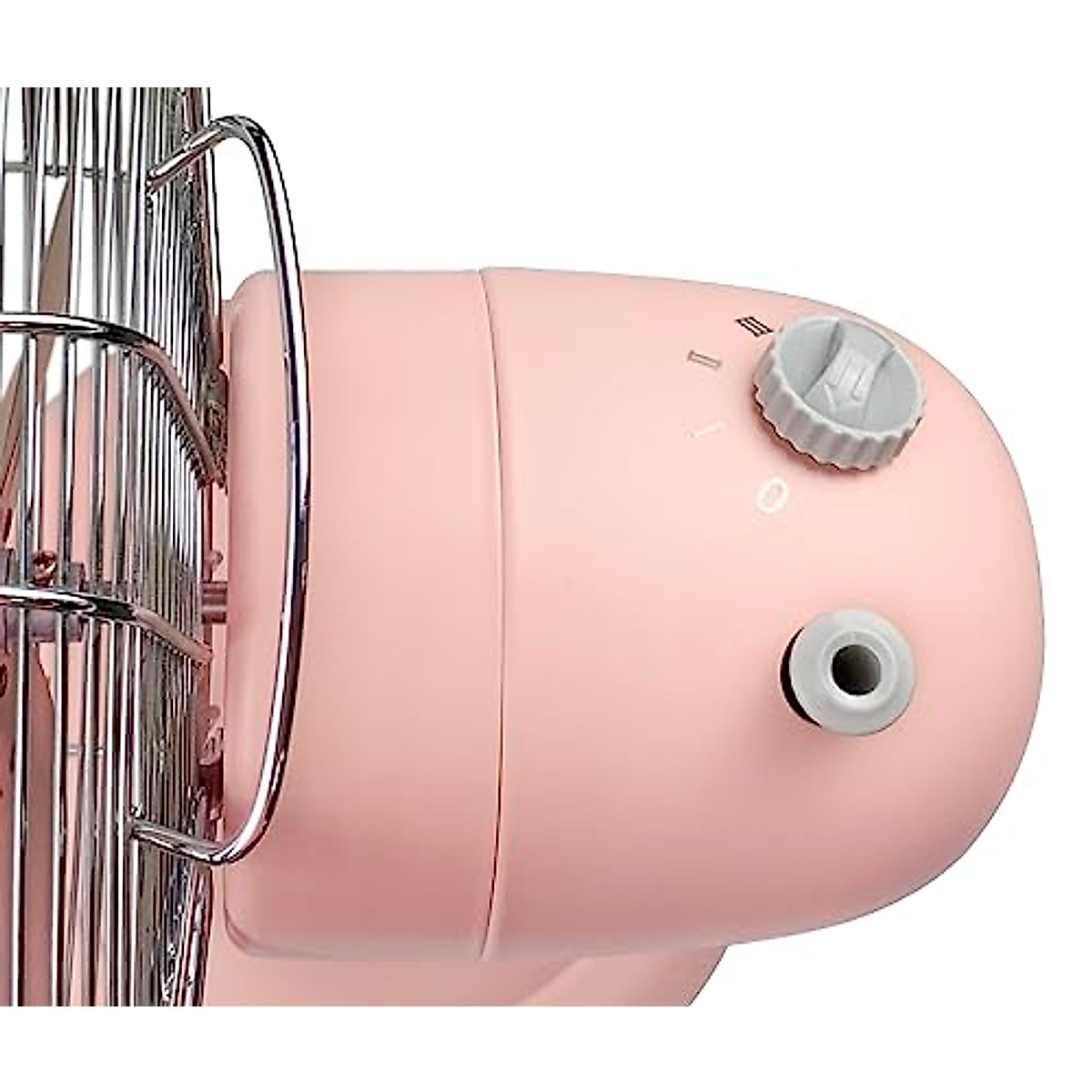 Good Housekeeping All-Metal 12" Retro Table Fan, Pink