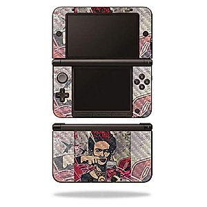 MightySkins Carbon Fiber Skin for Nintendo 3DS XL Original (2012-2014) - Grafitti Selfie | Protective, Durable Textured Carbon Fiber Finish | Easy to Apply, Remove, and Change Styles | Made in The USA