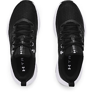 Under Armour Women's Charged Breathe Tr 3, Black (001)/White, 8.5 M US
