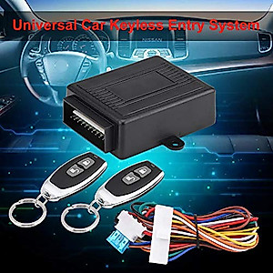 Car Remote Central Kit, Key less Entry System, Car Keyless Entry System with Control Box and 2 Remote Controllers Transmitter for Central Door Lock