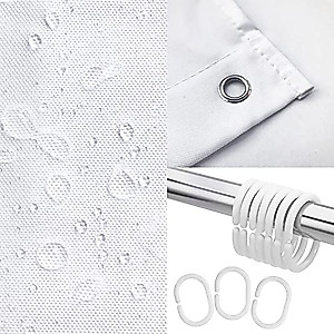 Rimego Shower Curtain 72"x72" with Words 12 Hooks Polyester Waterproof Fabric Bathroom Bathtub Panels It Always Protects,Always Trusts,Always Hopes,Always Perseveres