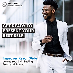 Bump Patrol Cool Shave Gel - Sensitive Clear Shaving Gel With Menthol Prevents Razor Burn, Bumps, Ingrown Hair - 4 Ounces 2 Pack