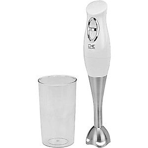 Kalorik Electronic Stick Mixer Dual Speed Control Settings, Stainless Steel Shaft and Blade ,200 Watt Motor for Easy Mixing, 30 Fluid Ounce Mixing Cup