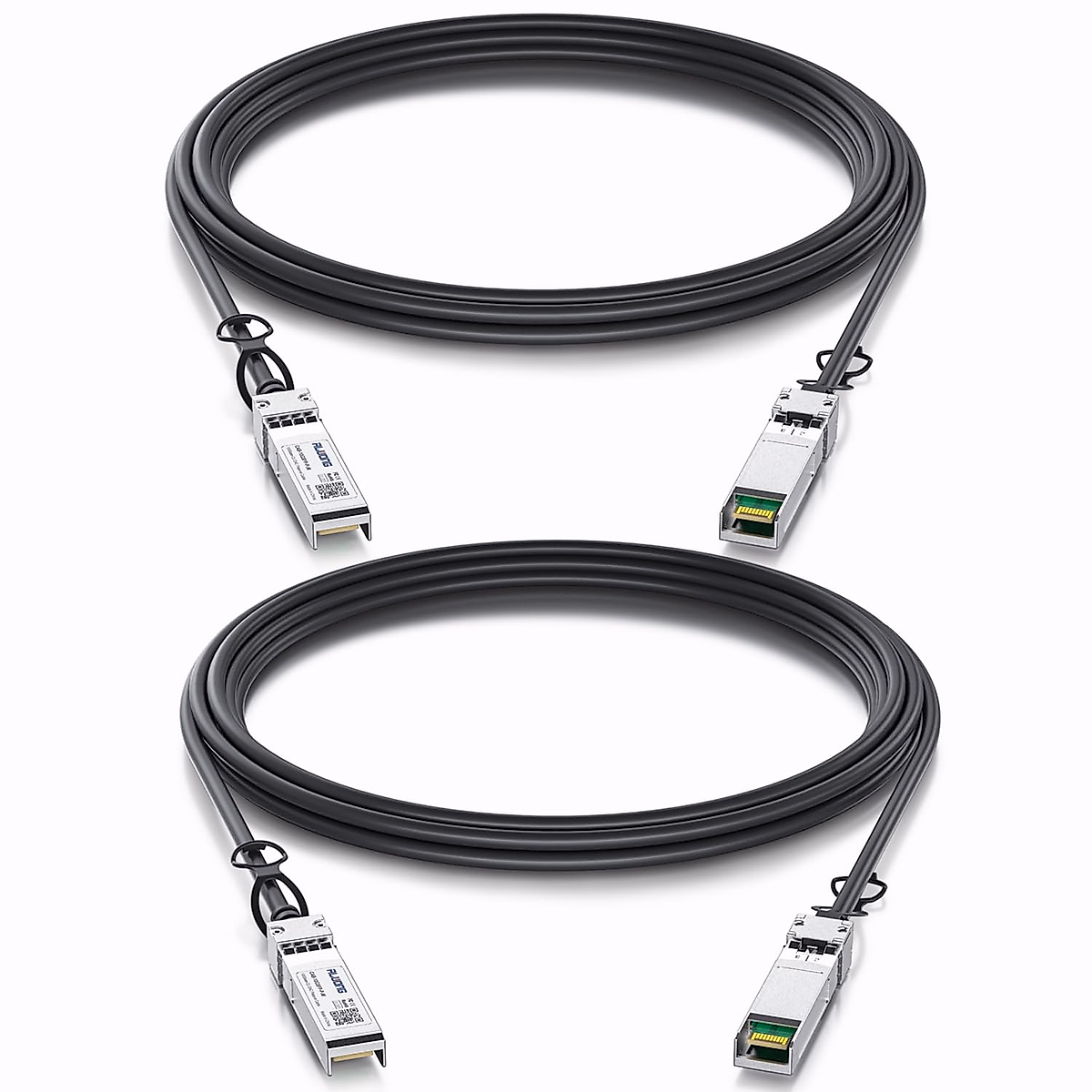 2-Pack 3m/9.84ft 10G Direct Attach Copper Cable, SFP+ Passive Twinax DAC Cable for Cisco SFP-H10GB-CU3M, Ubiquiti, Arista, D-Link, Intel, Meraki, Mikrotik, Netgear, TP-Link etc.