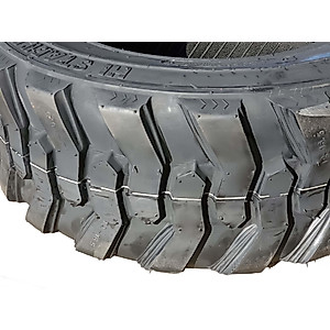 Set 2 New Heavy Duty 12-16.5 12x16.5 12 Ply Industrial Skid Steer Tire w/Rim Guard