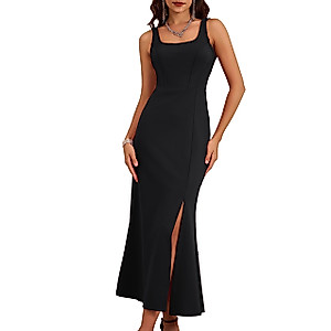 GRACE KARIN Black Cocktail Dresses for Women 2023 Wedding Guess Cocktial Formal Dresses for Women 2023 Trendy Black XL